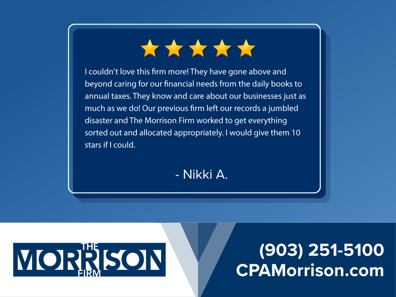 The Morrison Firm — CPA in Tyler TX - The Morrison Firm